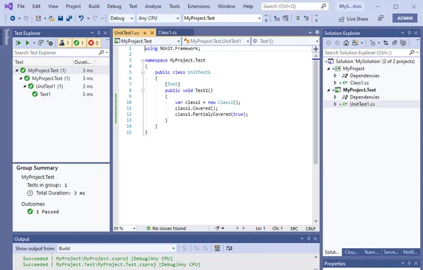 Fine Code Coverage: Visualize unit test code coverage easily for free ...