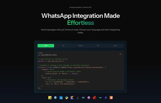 WasenderApi: Low-Cost WhatsApp API For Developers and easy-to-integrate ...
