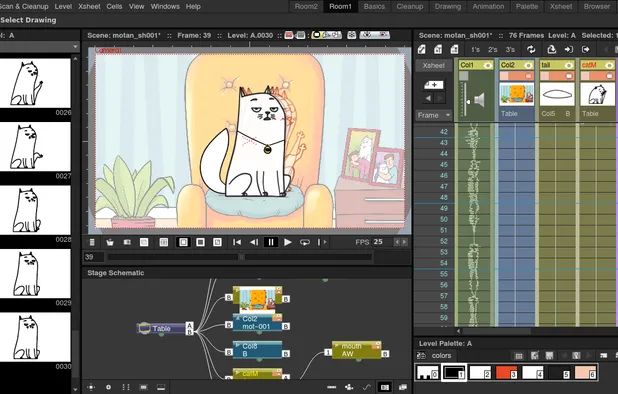 OpenToonz (Morevna Edition): Free and open-source 2D animation software for Windows, Linux and ...
