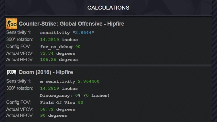 mouse-sensitivity.com: Calculator that allows you to convert ...