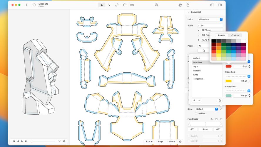 Unfolder: 3D model unfolding tool to help you create papercraft easily and quickly | AlternativeTo