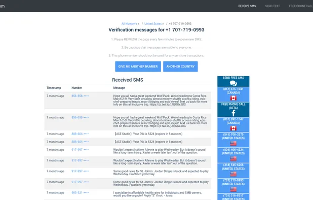 FreePhoneNum: Free virtual disposable phone number | AlternativeTo