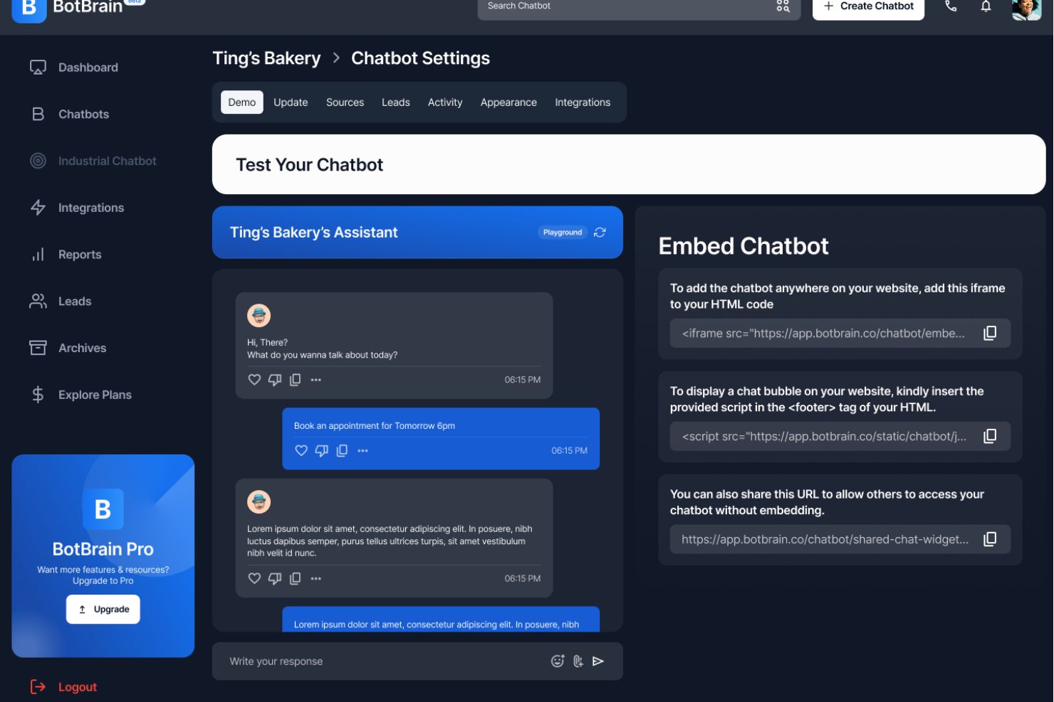 BotBrain: Automate your website chat support | AlternativeTo