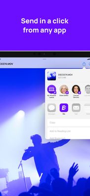 Blip: Send anything in a click. Blip lets you send any size files and folders fast by ...