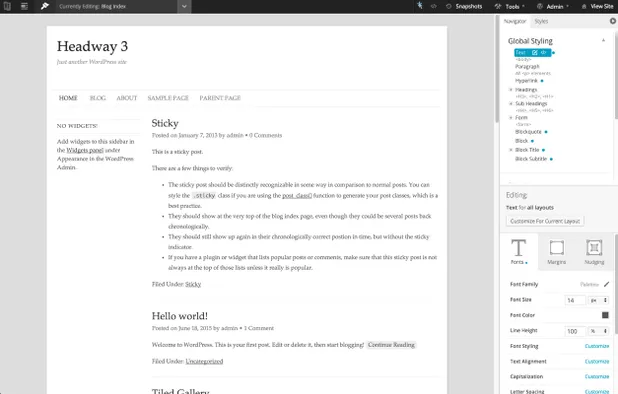 Headway Themes: Headway is an advanced, drag-and-drop layout builder and theme framework for ...