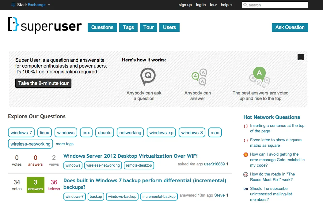 Super User Alternatives: Top 10 Q&A Services and similar websites ...