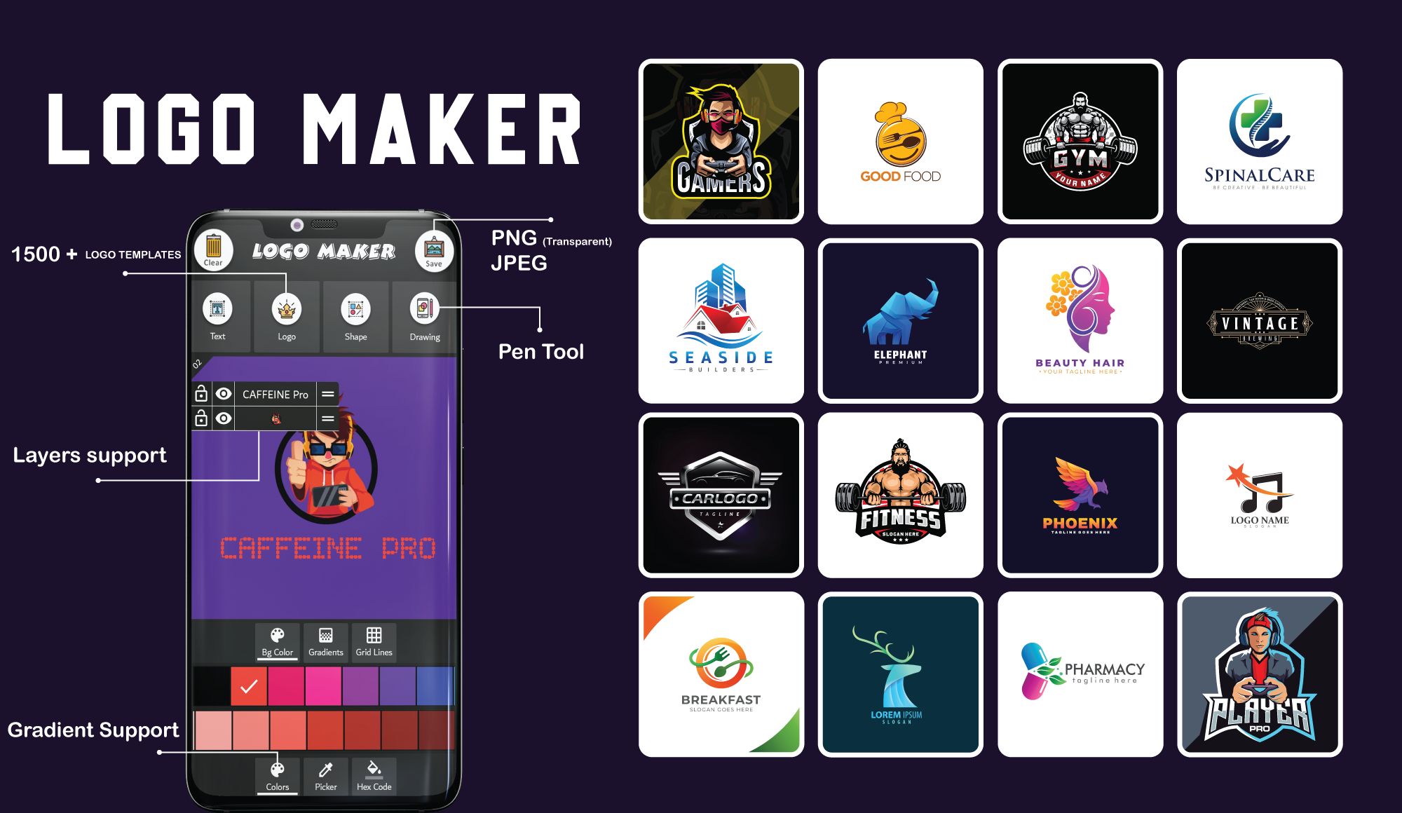 Logo Maker Free: Logo maker free is a seamless logo maker for android ...