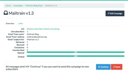 Mailtrain: Self hosted newsletter app built on top of Nodemailer | AlternativeTo