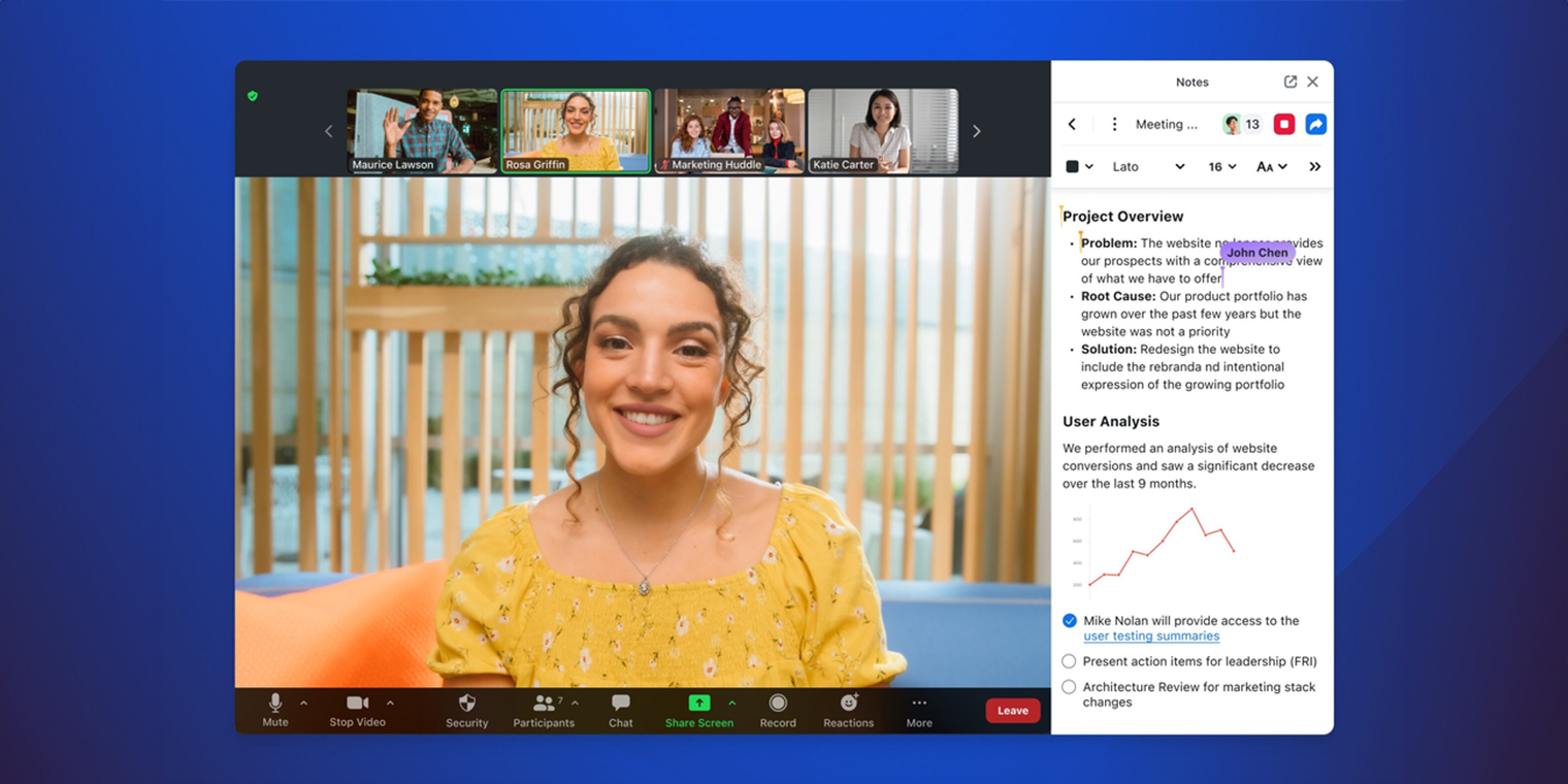Zoom introduces a new real-time document collaboration feature in ...
