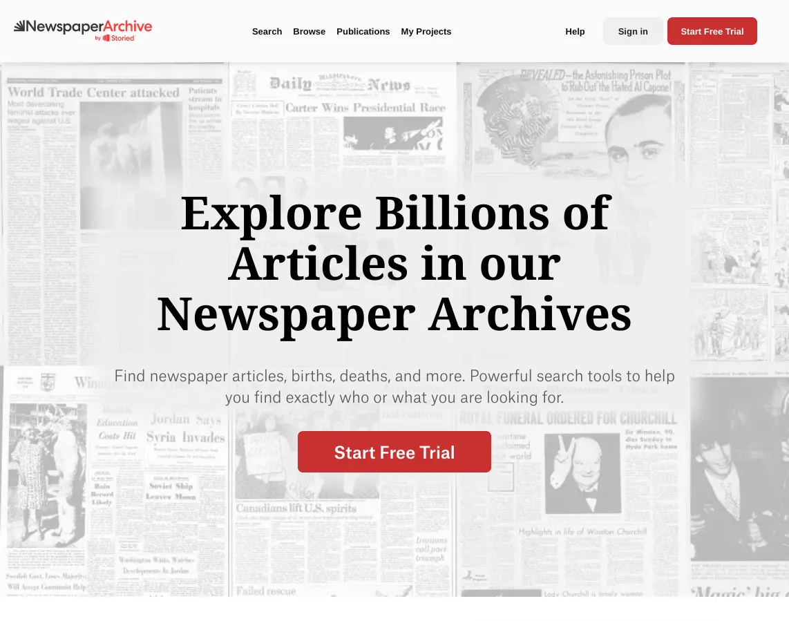 NewspaperArchive Alternatives: Top 2 Web Archiving Services & Similar ...