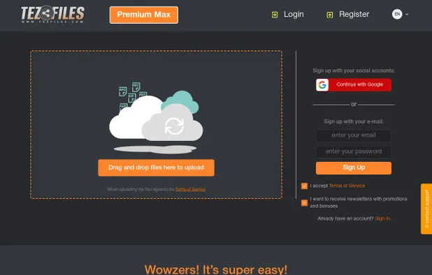 TezFiles: Ll about trouble-free file sharing. See for yourself ...