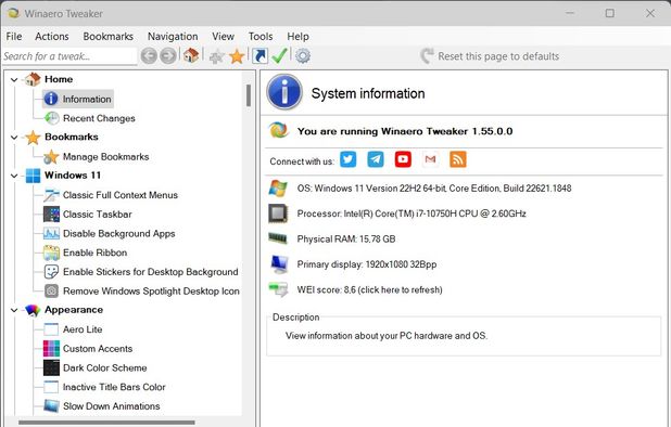 Winaero Tweaker: Universal tweaker software which supports Windows 7 ...