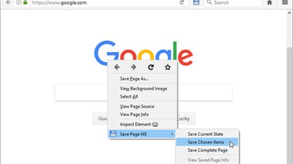 Save Page WE: Save a complete web page (or just its current state) as a ...