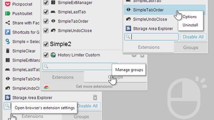 SimpleExtManager: A simple menu to enable, disable and access | AlternativeTo