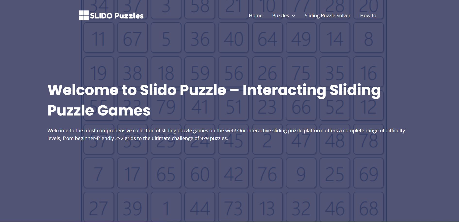 Slido Puzzle: SlidoPuzzle – Free Online Sliding Puzzle Games ...