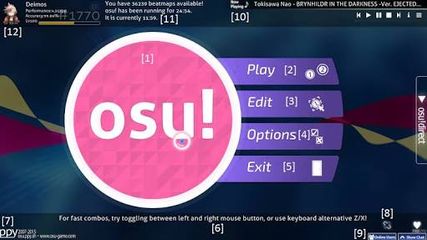 osu!: Rhythm game based on the gameplay of a variety of popular ...