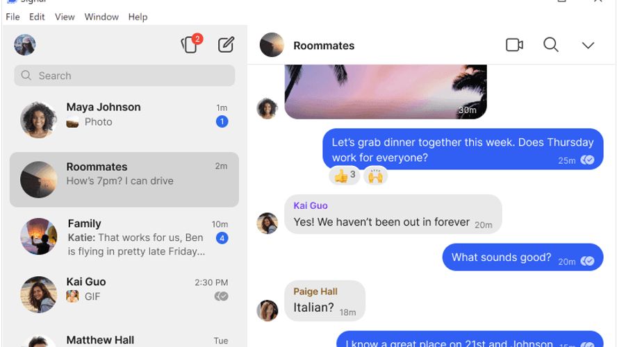Signal: Messaging app with an unexpected focus on privacy, combined ...
