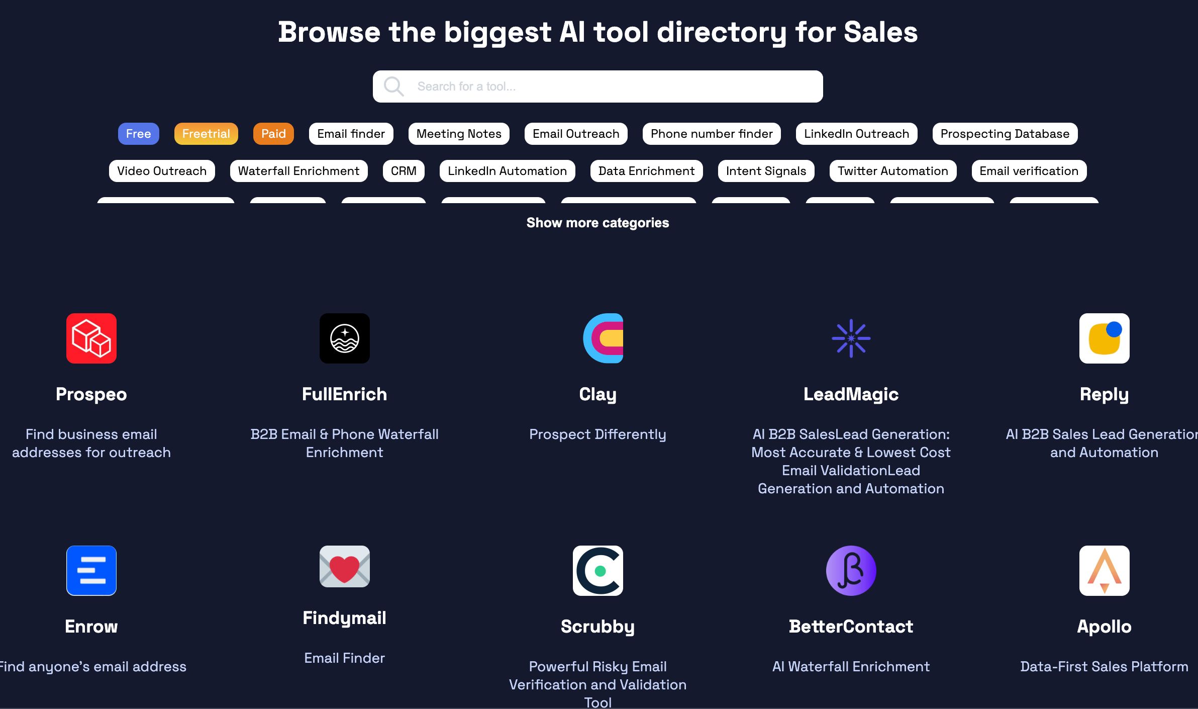 Sales tools AI Alternatives and Similar Sites & Apps | AlternativeTo