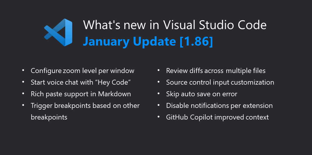 Microsoft launches Visual Studio Code 1.86 with new features and ...