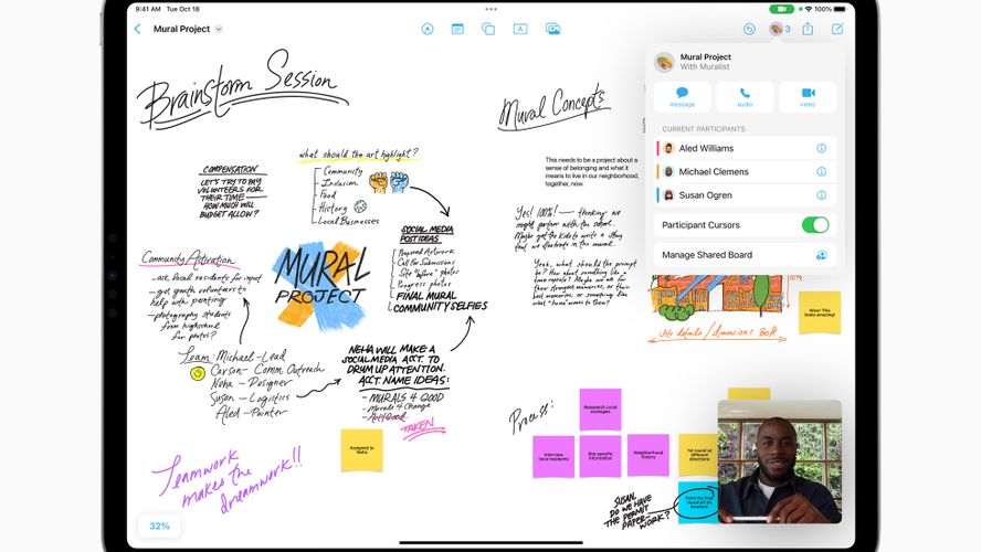 Freeform: Helps users organize and visually lay out content on an ...