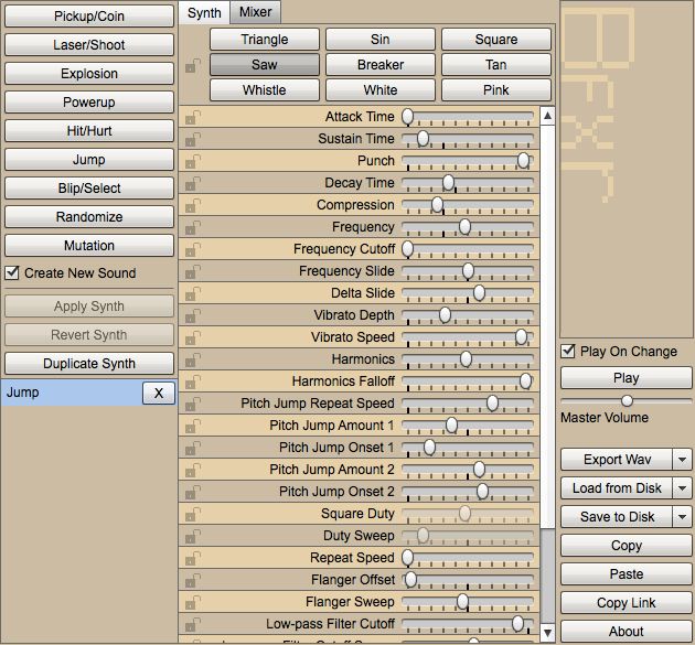 bfxr: An online chiptune sound generator | AlternativeTo