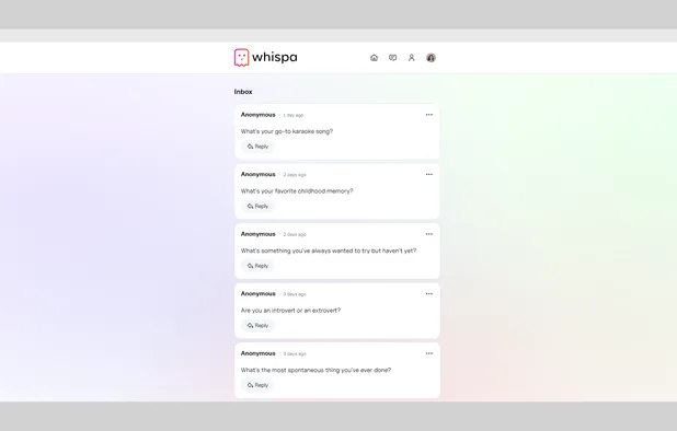 Whispa: / Get anonymous messages and honest feedback about yourself ...