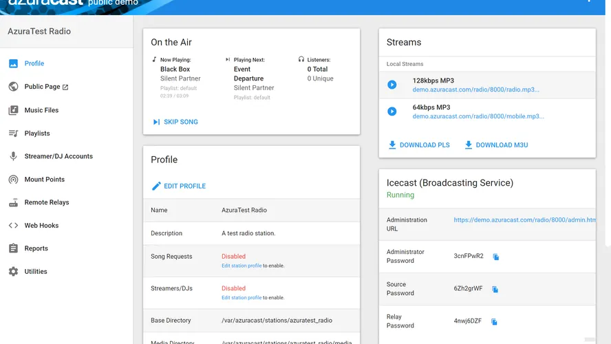 AzuraCast: Free and open-source self-hosted "web radio station in a box". | AlternativeTo