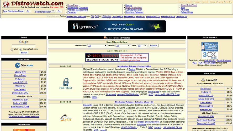 DistroWatch: The DistroWatch web site was first published on ...
