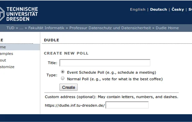 Dudle: Online scheduling application, which | AlternativeTo