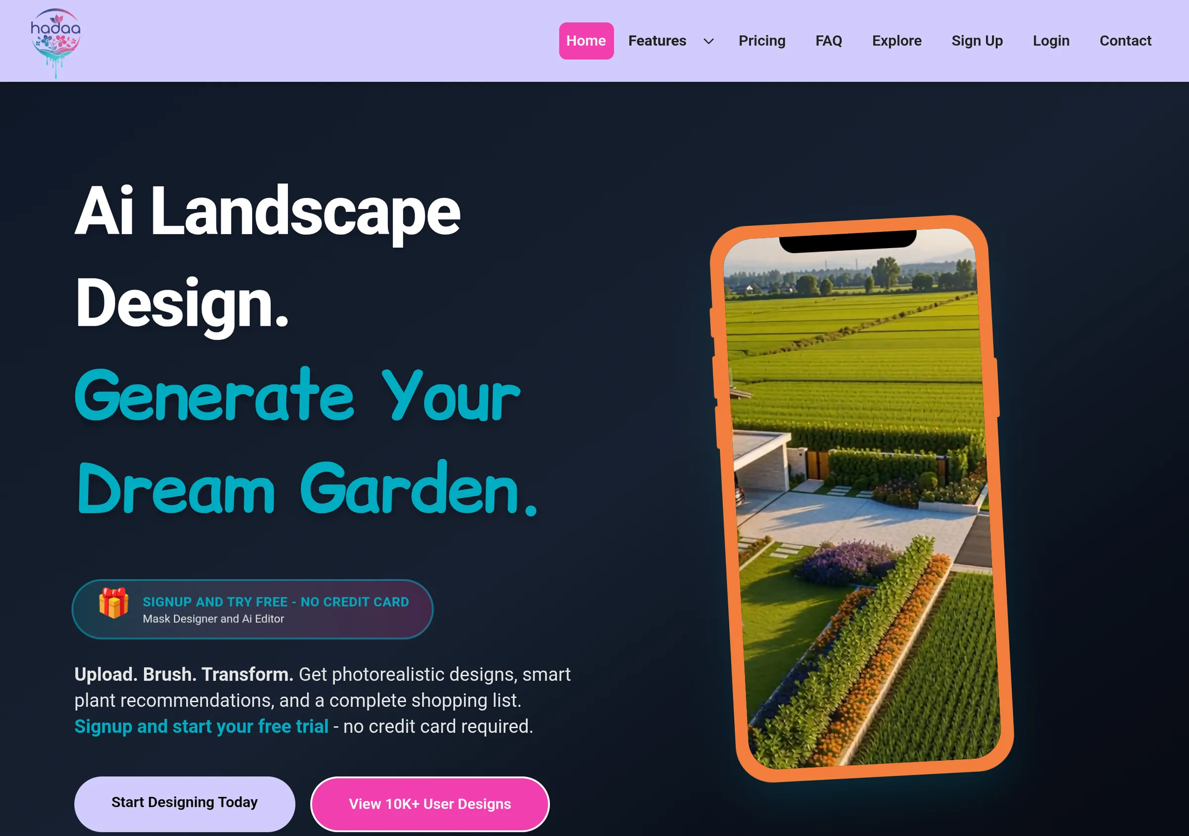 Hadaa: AI landscape design tool for homeowners. | AlternativeTo
