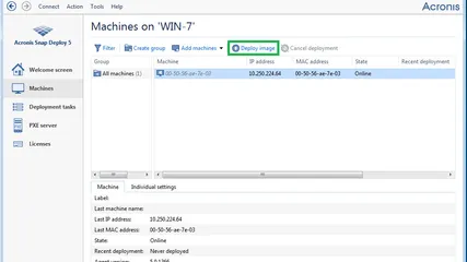 Acronis Snap Deploy: OS deployment and disk imaging tool | AlternativeTo