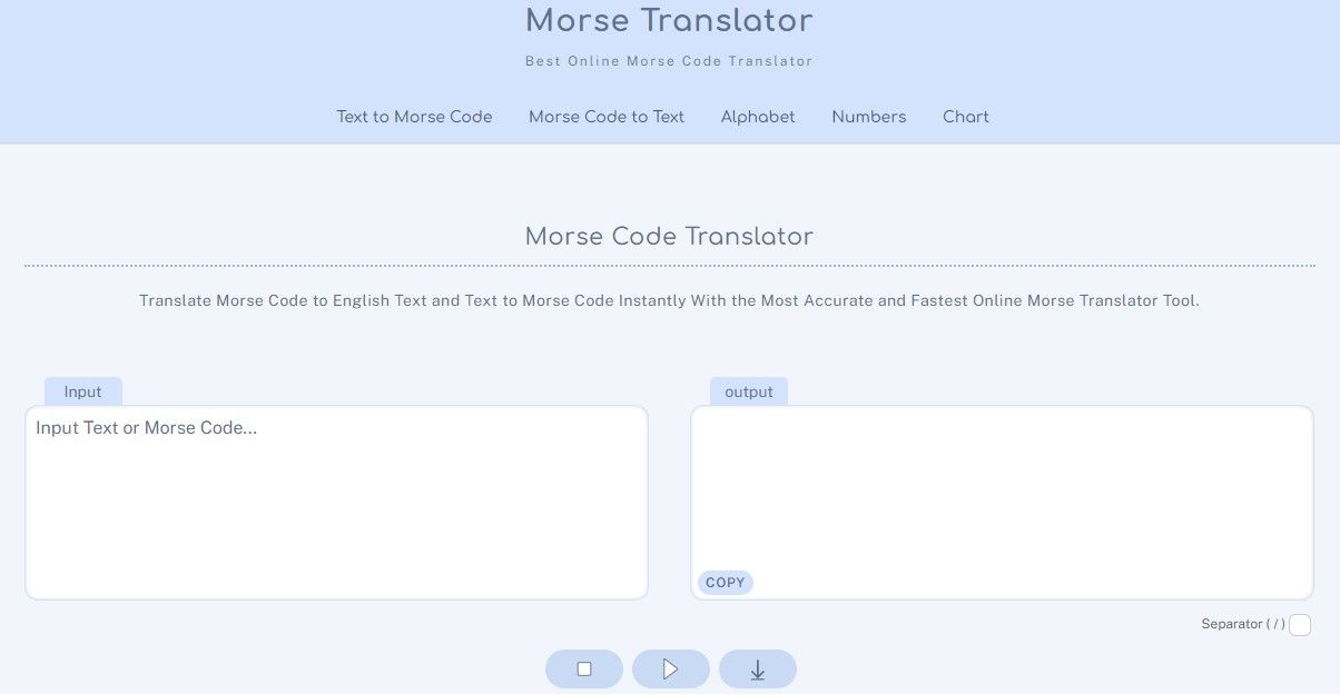 Morse Translator: Online Morse Code to Text and Text to Morse Code ...