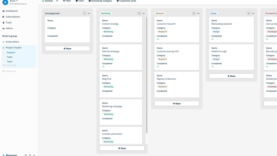 Baserow: The open platform to create scalable databases and applications—without code ...