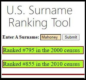 U.S. Surname Rank Checker Alternatives: Top 5 Genealogy Tools & Similar ...