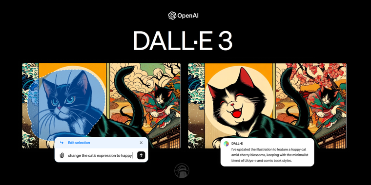 OpenAI unveils new editor interface for DALL-E 3, enabling to modify AI-generated images ...