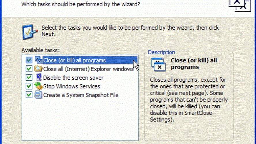 Smartclose: Many tasks that can be performed on PC's | AlternativeTo