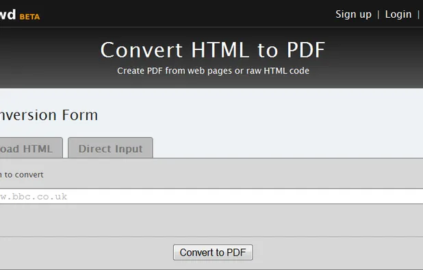Pdfcrowd: Lets you convert HTML to PDF online. | AlternativeTo