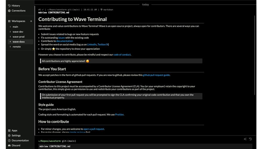 Wave Terminal An Open Source Ai Native Terminal Built For Seamless Workflows Alternativeto 