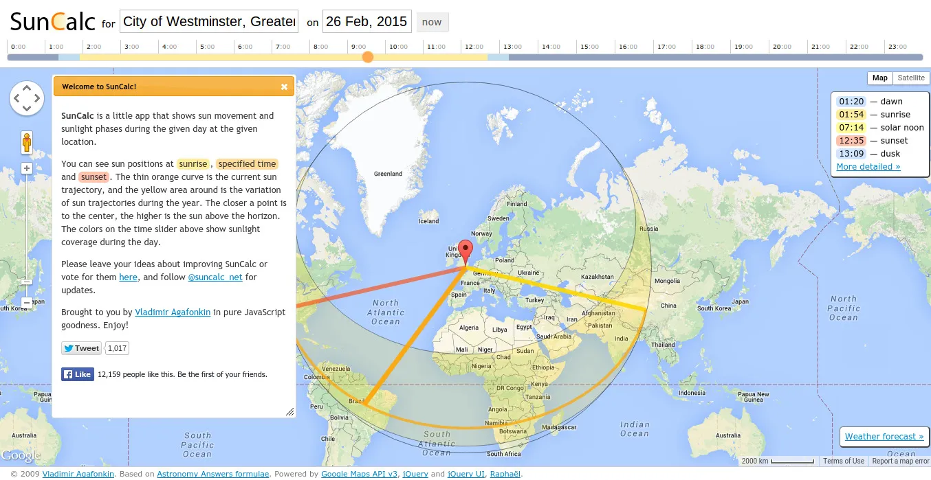 Suncalc Alternatives and Similar Sites & Apps | AlternativeTo