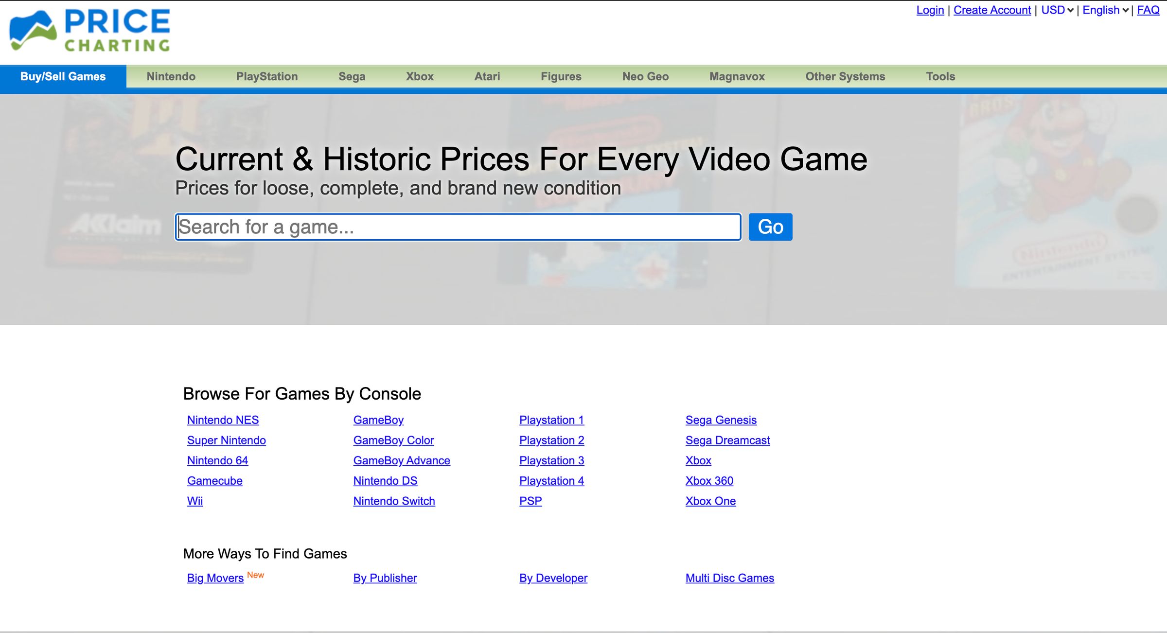 Price Charting: Current & Historic Prices For Every Video Game Prices ...
