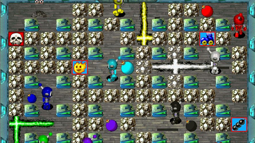 Atomic Bomberman: Infamous arcade game. Your goal is to trap your ...
