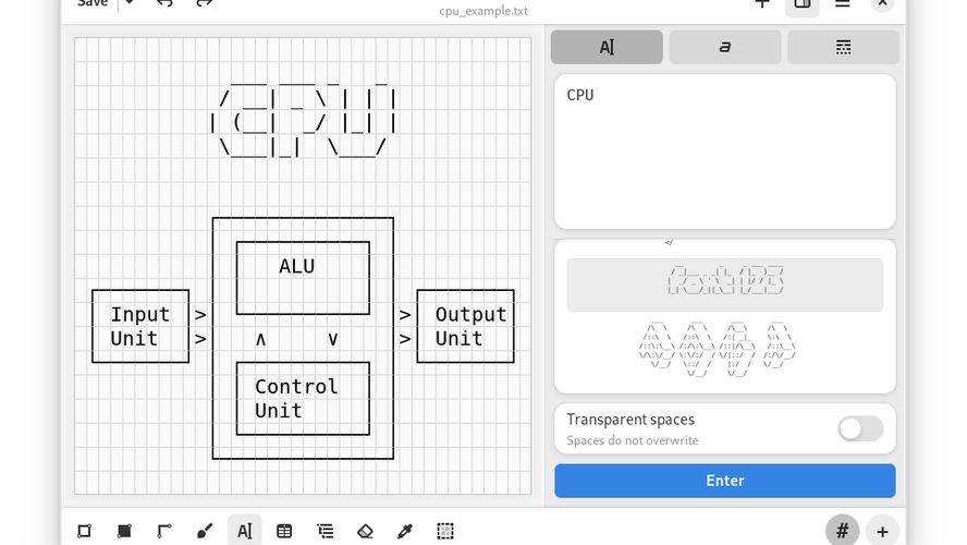 ASCII Draw: Sketch anything using characters | AlternativeTo