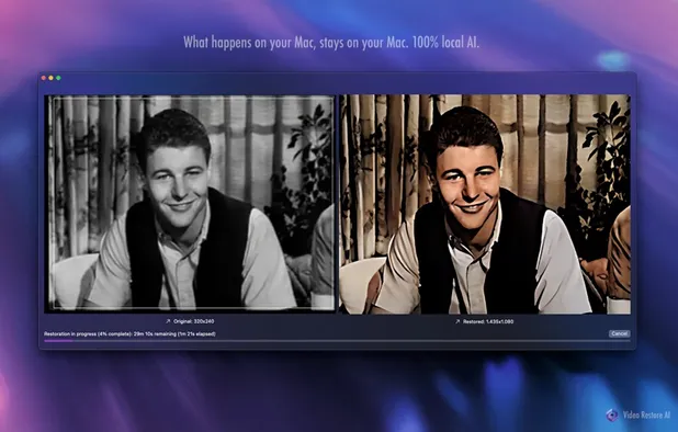 Video Restore AI: Upscale, colorize and restore videos offline with AI ...