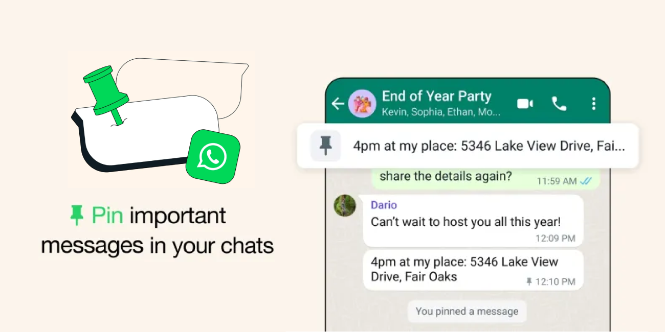 WhatsApp introduces pinned messages feature for individual and group ...