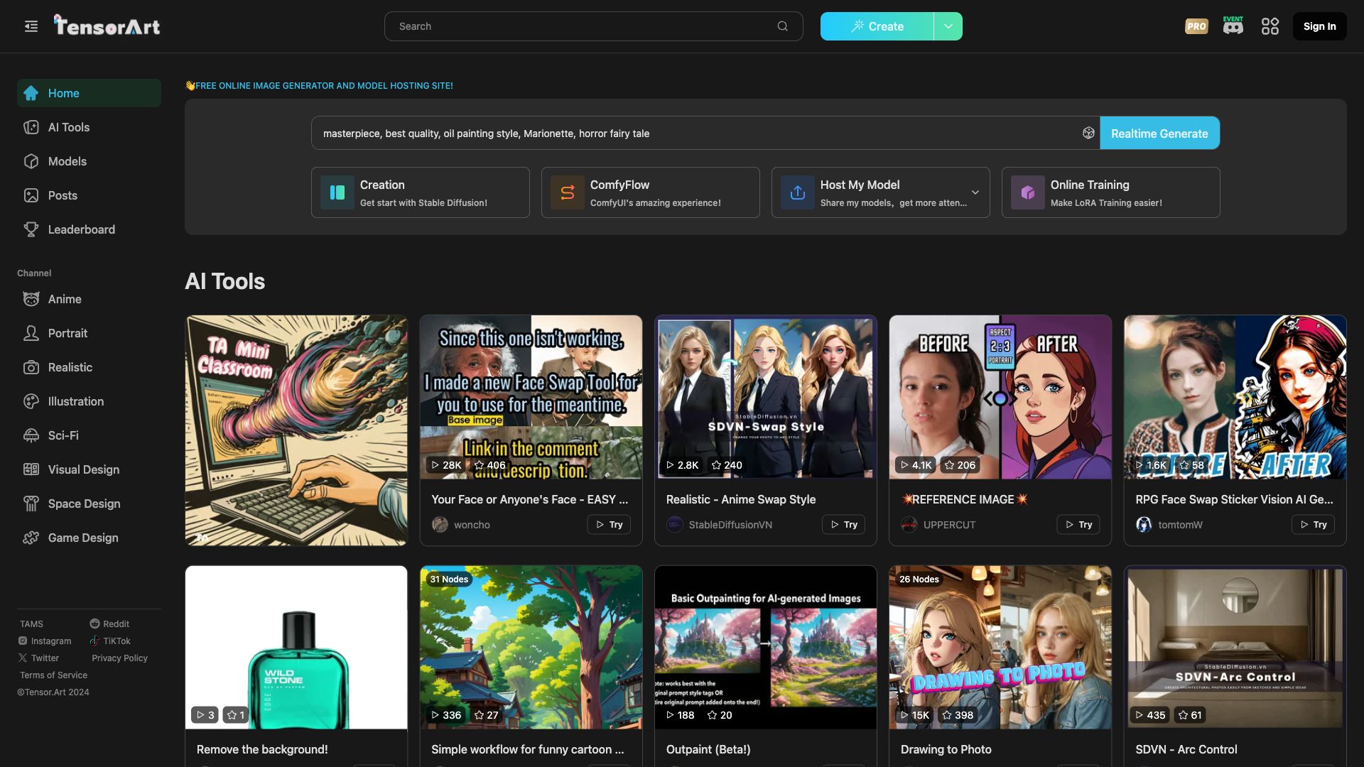 Tensor.Art Alternatives: Top 12 AI Image Generators & Similar Websites ...