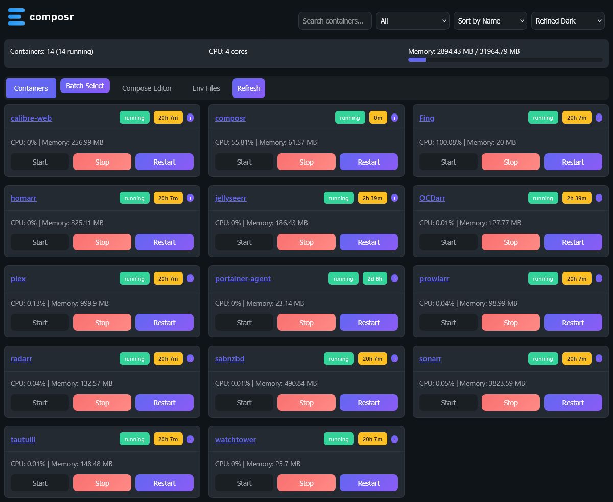 Composr - Docker Compose Companion: A docker container manager and compose editor | AlternativeTo