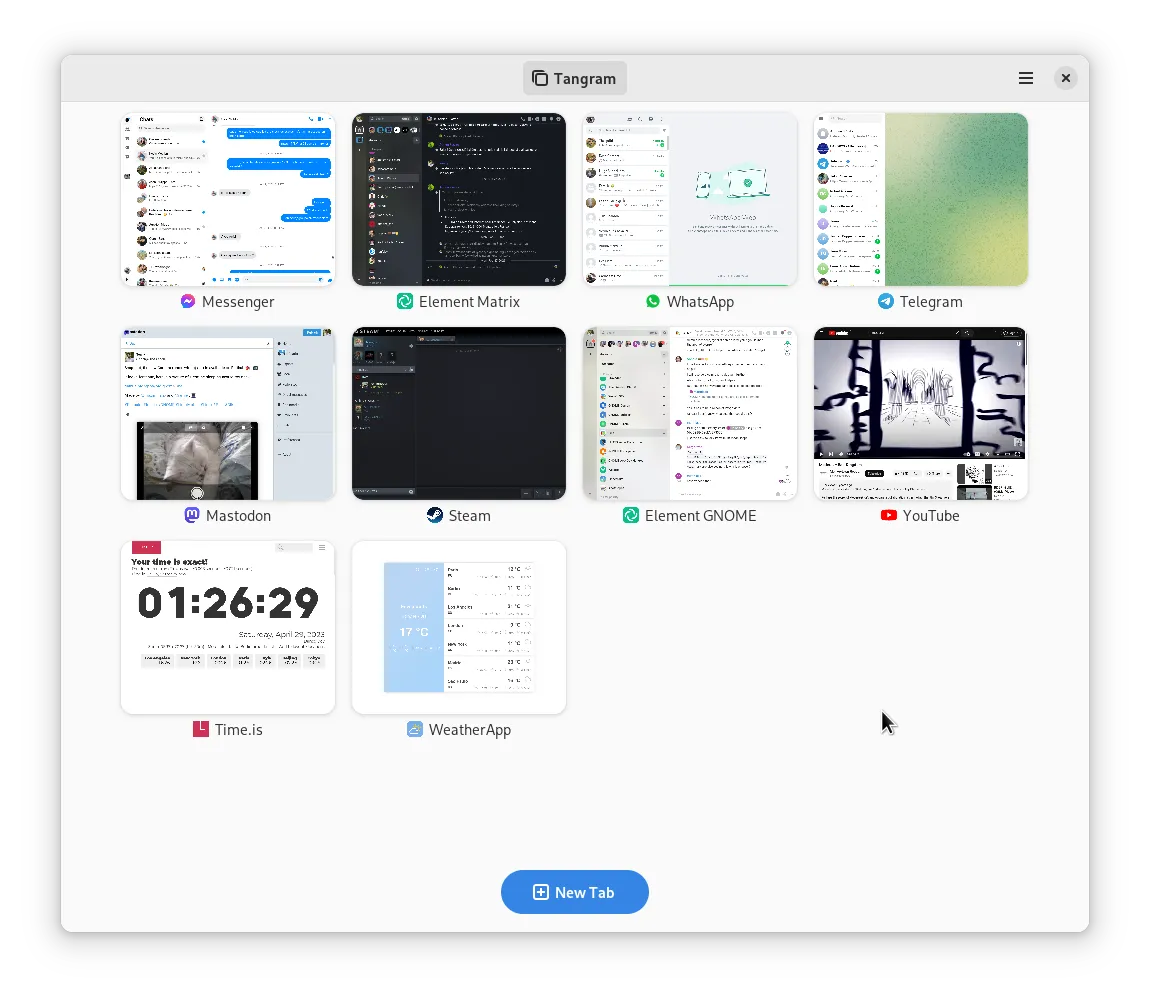 Tangram: Organize and run your web applications on your desktop | AlternativeTo