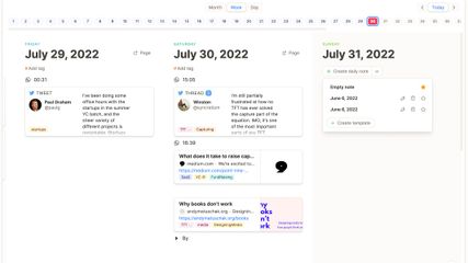 Capacities: A studio for your mind. A note-taking app that helps you ...