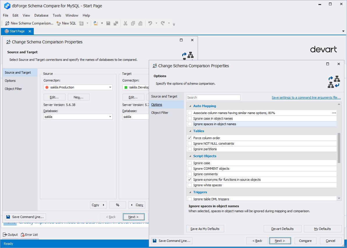 Dbforge Schema Compare For Mysql Alternatives And Similar Software Alternativeto