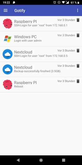 Gotify: Service for sending (via a REST-API) and receiving (via browser/android app) | AlternativeTo